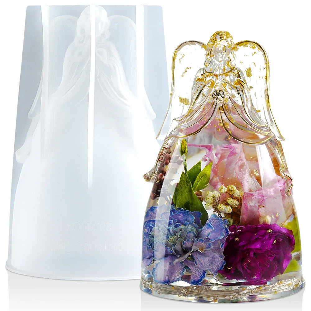 Angel Statue Silicone Molds: Create Stunning Resin Gift with Ease — Let ...