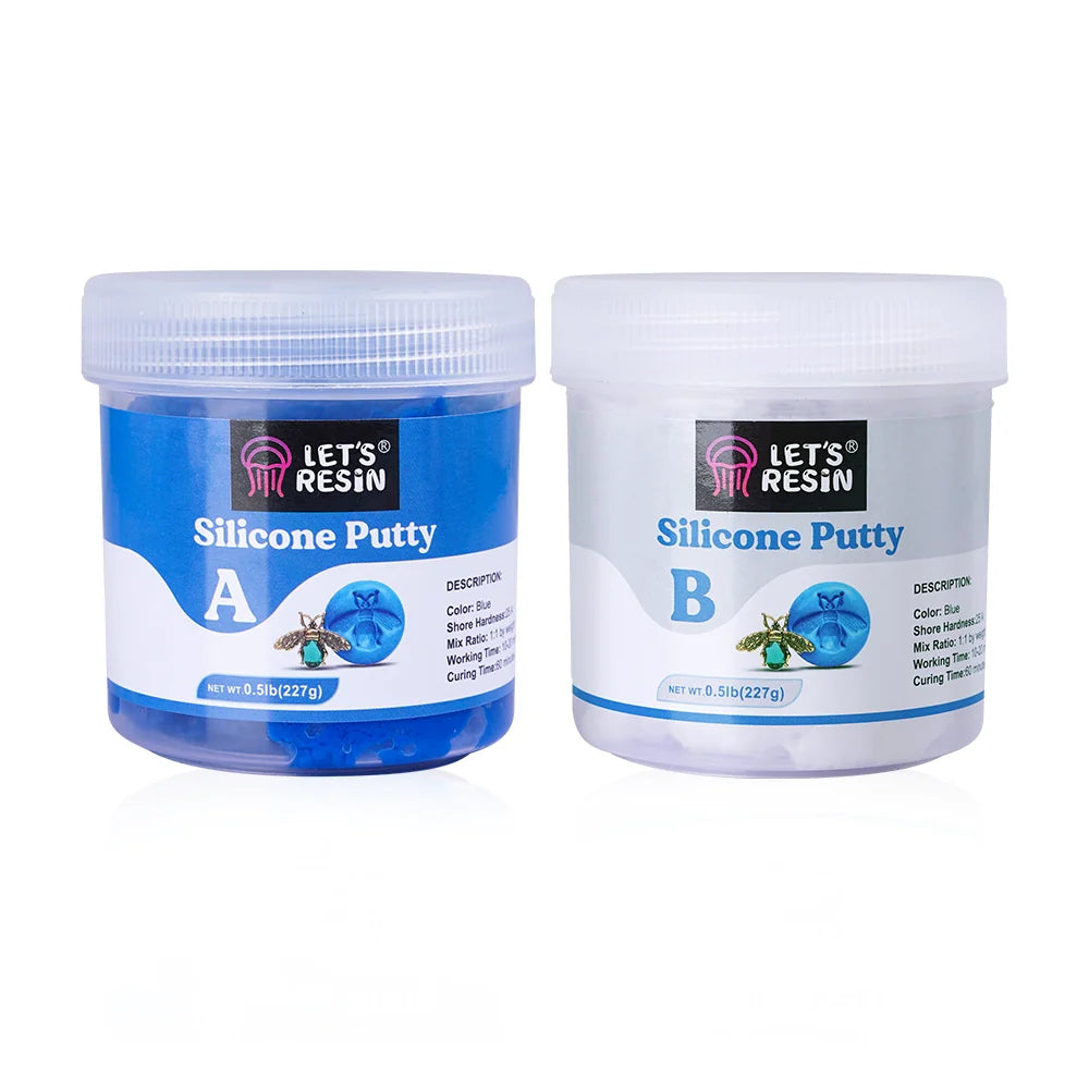 LET'S RESIN Silicone Putty,1LB Silicone Mold Making Kit, Non-Toxic ...